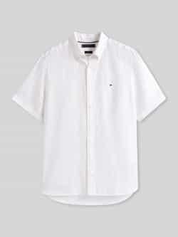 Tommy Hilfiger Regular Fit Kurzarmhemd aus reinem Leinen