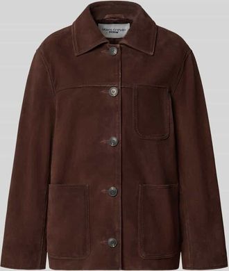 Marc O'Polo Denim Regular Fit Lederjacke aus echtem Rindsleder