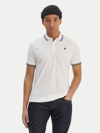 G-Star Poloshirt Dunda D17127-5864 Wei&szlig; Regular Fit