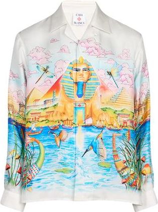 Casablanca Chemise fluide oversize en soie