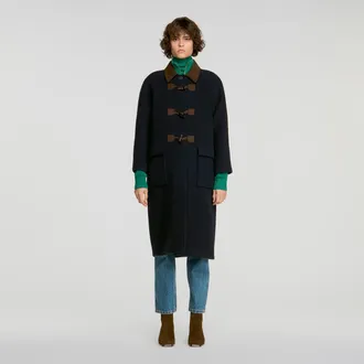 Sandro Duffel-coat en laine double-face