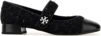 Tory Burch Femme, Chaussures, Noir, Taille: 37 EU 25Mm Ballerines Mary Jane avec Bout Contrast&eacute;