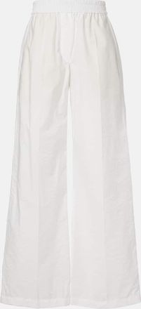 Brunello Cucinelli Weite Hose aus einem Baumwollgemisch