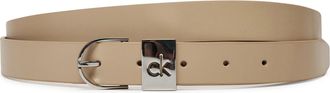 Calvin Klein Dameng&uuml;rtel Calvin Klein Ck Loop Rnd Buckle 2.5_Smooth K60K612936 Beige