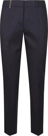 PESERICO Femme, Pantalons, Bleu, Taille: 44 FR Pantalon Cigarette