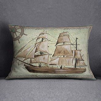 Bonamaison Le Jardin du Lin Kissenhüllen, Cotton, Mehrfarbig, 45x45