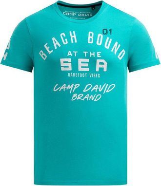 Camp David Rundhalsshirt aus Baumwolle
