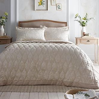 Appletree Heritage Elysia Jacquard-Tagesdecke, 200 x 230 cm, Champagner, Champagnerfarben