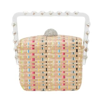 Aquazzura Femme, Sacs, Beige, Taille: ONE Size Noodle Box Bag