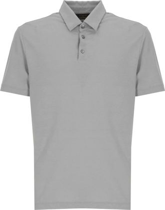 Zanone Homme, Tops, Gris, Taille: M Polo Chemises