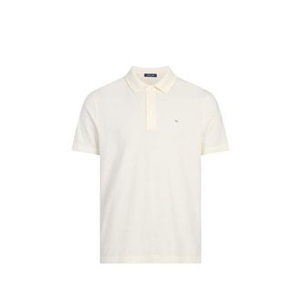 Eden Park Polo &agrave; manches courtes en coton et lin