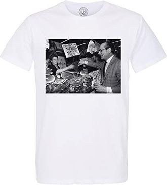 Fabulous T-Shirt Homme Col Rond Coton Bio Jacques Chirac Swag Vintage Jambon President France