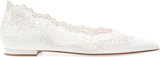 Gianvito Rossi Evie Ballerinas - Wei&szlig;