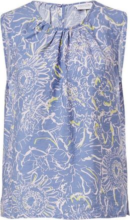 Comma Blusentop Bluse Strukturiertes Blusentop mit Raffung