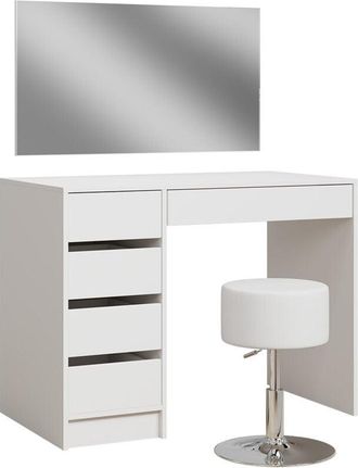 Vicco Coiffeuse Thalia, Blanc, 100 cm avec tabouret Vicco