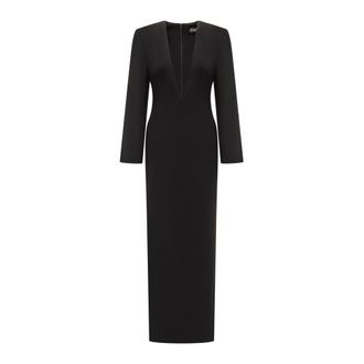 Solace London Femme, Robes, Noir, Taille: 38 FR Long Fitted Dress