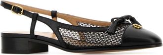 Valentino Garavani Nero Ballerine Flat Shoes