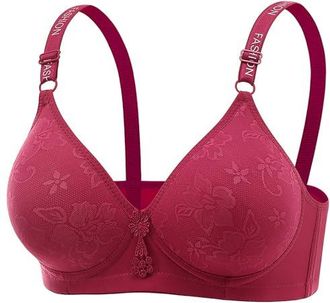 Generic Sous-v&ecirc;tements d&eacute;contract&eacute;s &agrave; la mode pour femmes, soutien-gorge de couleur unie, soutien-gorge de sport pour femmes, Rouge, 66