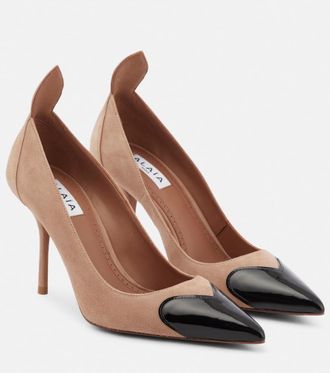 Alaia Ala&iuml;a Pumps Heart aus Veloursleder