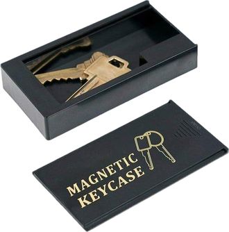 Generico Magnetischer Schl&uuml;sselhalter - Aufbewahrungsbox f&uuml;r den Au&szlig;enbereich aus ABS | wetterfest, ein starker Magnet, ein Schl&uuml;ssel mit kompaktem Design, ein