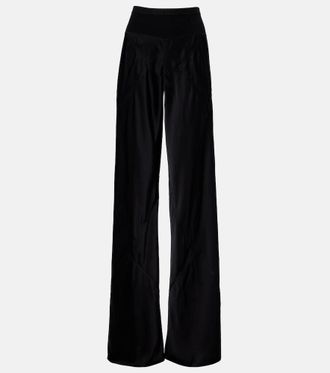 Rick Owens Weite Hose Bias aus Cr&ecirc;pe-Cady
