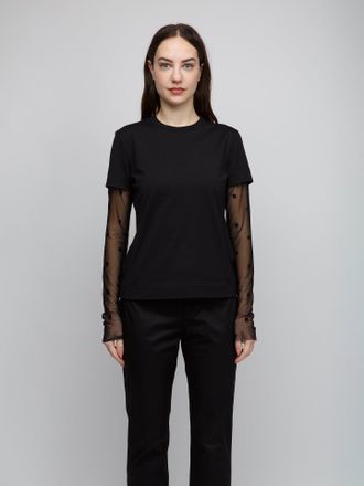Givenchy Womens Black Cotton Long Sleeve T-Shirt