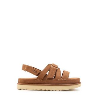 UGG Sandales compens&eacute;es Goldenstar Gleam en daim