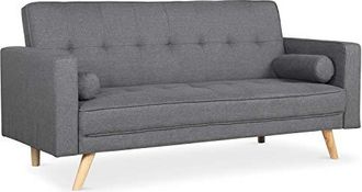 Menzzo Slow Sofa, Stoff, Dunkelgrau, 186