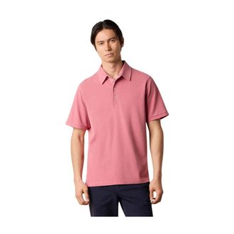 Brooks Brothers Homme, Tops, Rose, Taille: L Polo en Piqu&eacute; de Coton D&eacute;lav&eacute;