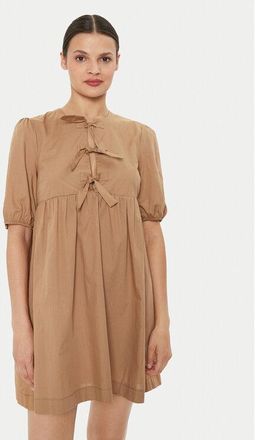 Vicolo Kleid f&uuml;r den Alltag TB1519 Braun Regular Fit