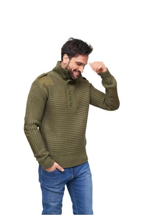 Brandit Alpine Pullover, Farbe: Olive, Gr&ouml;&szlig;e: 3XL