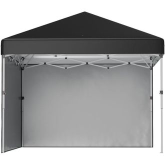 OUTSUNNY Tonnelle barnum pop-up uv 30+ lestage sac transport inclus noir