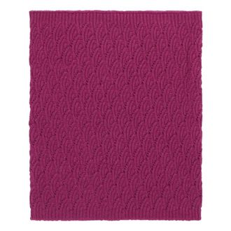 Malo Kaschmir Gerippter Strickkragen Pullover - - Accessories - Damen - Lila - ONE SIZE