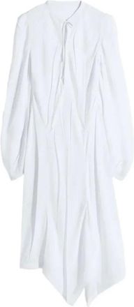 Christophe Lemaire Femme, Robes, Blanc, Taille: 36 FR Creased Bias Dress
