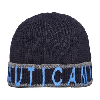 Aeronautica Beanie mit milit&auml;rischer Luftfahrt-Schrift - - Accessories - unisex - Schwarzk - ONE SIZE