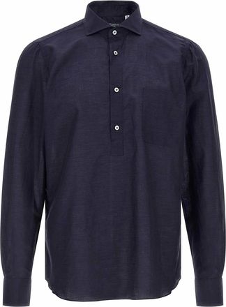 Finamore Chemise - Bleu
