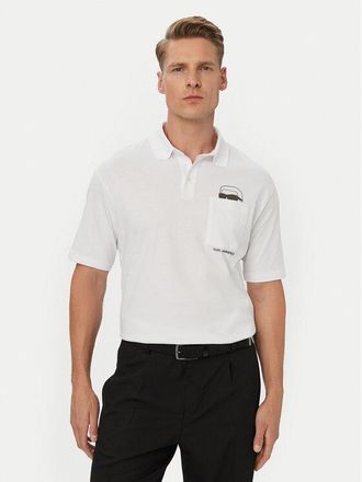 Karl Lagerfeld Poloshirt 745127 561225 Wei&szlig; Regular Fit