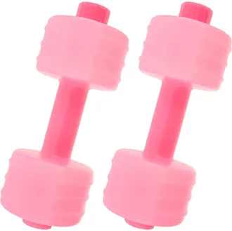 BESPORTBLE Abaodam 2 St&uuml;ck Pack Hantelf&ouml;rmige Wasserflaschen f&uuml;r Frauen Verstellbares Gewicht durch Wasserf&uuml;llung Robuste Kunststoff Hanteln f&uuml;r Fitness Zuhause 