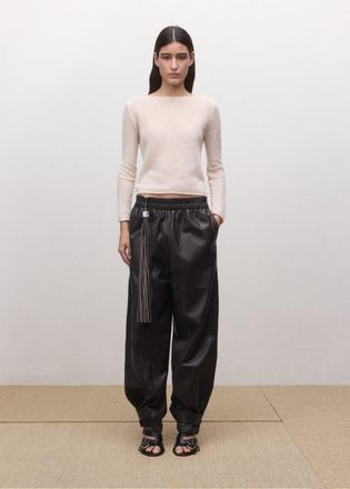 Mango Porte-cl&eacute;s 100 % cuir franges noir - Femme - Taille unique - MANGO