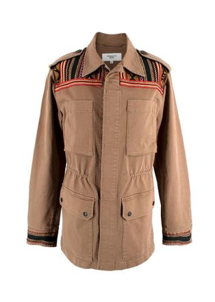 Fashion Clinic Timeless Embroidered Trim Field Jacket Size L