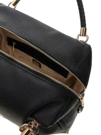 Guess Womens Satchel Bag Black Polyurethane - Satchel-Bags