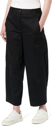Calvin Klein Jeans LV044D662G Pantalon décontracté en Coton sergé Extensible pour Femme, Noir (Noir), XL, Noir (Black), XL