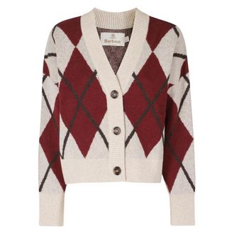 Barbour Harleigh Argyle Wollmischungs-Strickjacke - - Knitwear - Damen - Mehrfarbig - XS