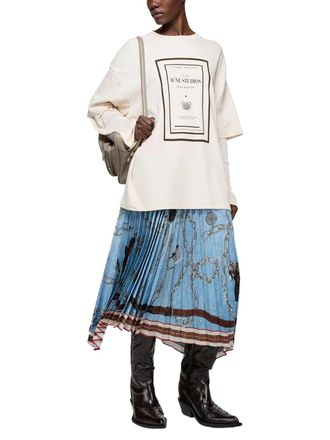 Acne Studios Layered Logo-Graphic T-Shirt - Beige