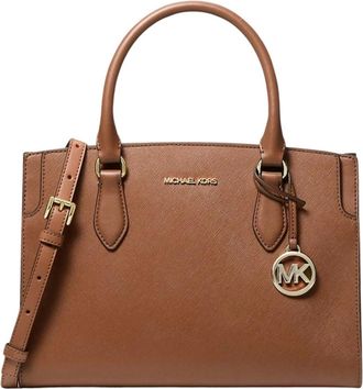 Michael Kors Femme, Sacs, Brun, Taille: ONE Size Becca Medium Saffiano Satchel