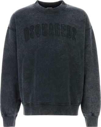 Dsquared2 Graphit Baumwoll Sweatshirt