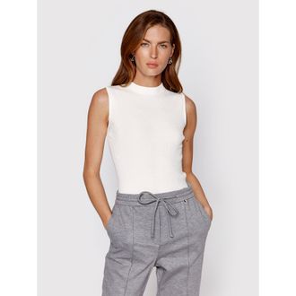 HUGO BOSS Top Feskies 50473237 Wei&szlig; Slim Fit