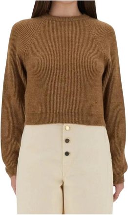 Moschino Rundhals-Strickware - - Knitwear - Damen - Braun - S