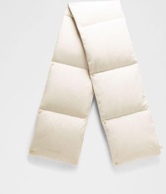 lululemon Wunder Puff Velour Scarf in Light Ivory