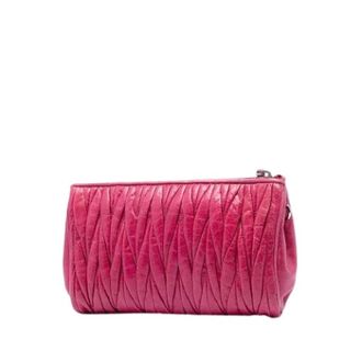 Miu Miu Pre-owned Quilted Crossbody Bag - - Pre-owned - Damen - Rosa - ONE SIZE